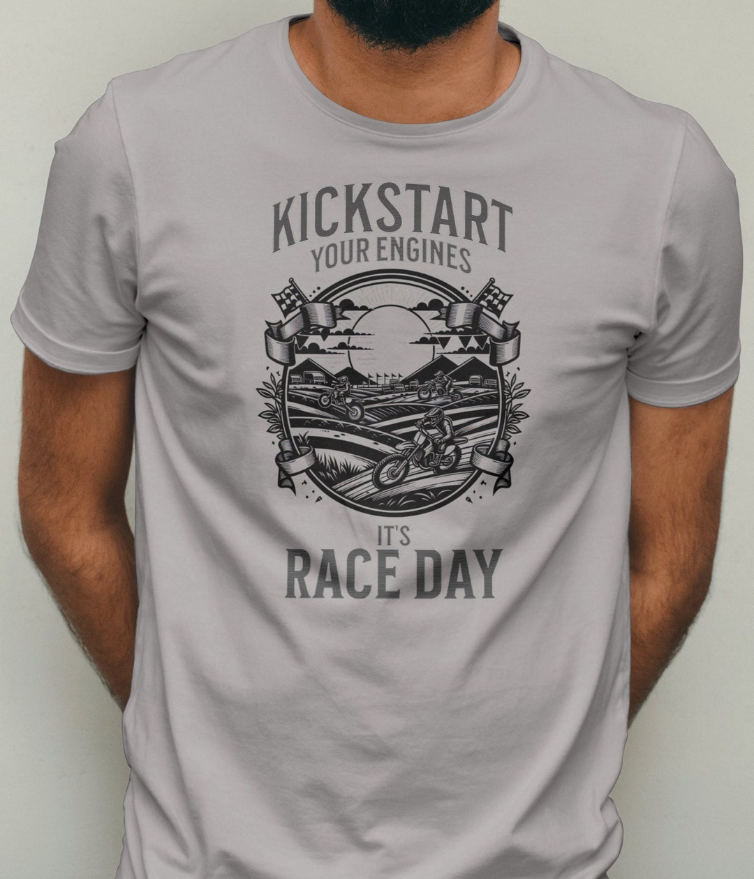 Kickstart Your Engines Its Race Day Vintage Motocross T Shirt - Etsy