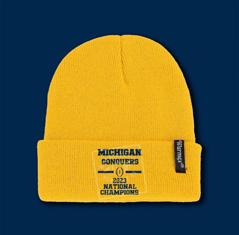 2024 National Championship, Beanie, Michigan Football, Michigan ...
