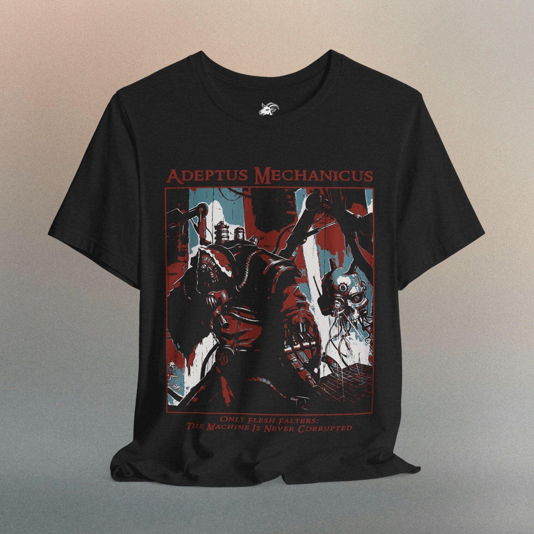 Warhammer 40K Adeptus Mechanicus T-shirt, Tech-priest Graphic Tee ...