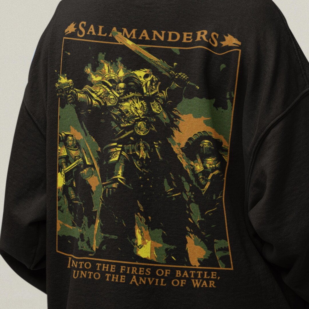 Salamanders Hoodie, Marine Graphic Tee, Adeptus Astartes Shirt ...
