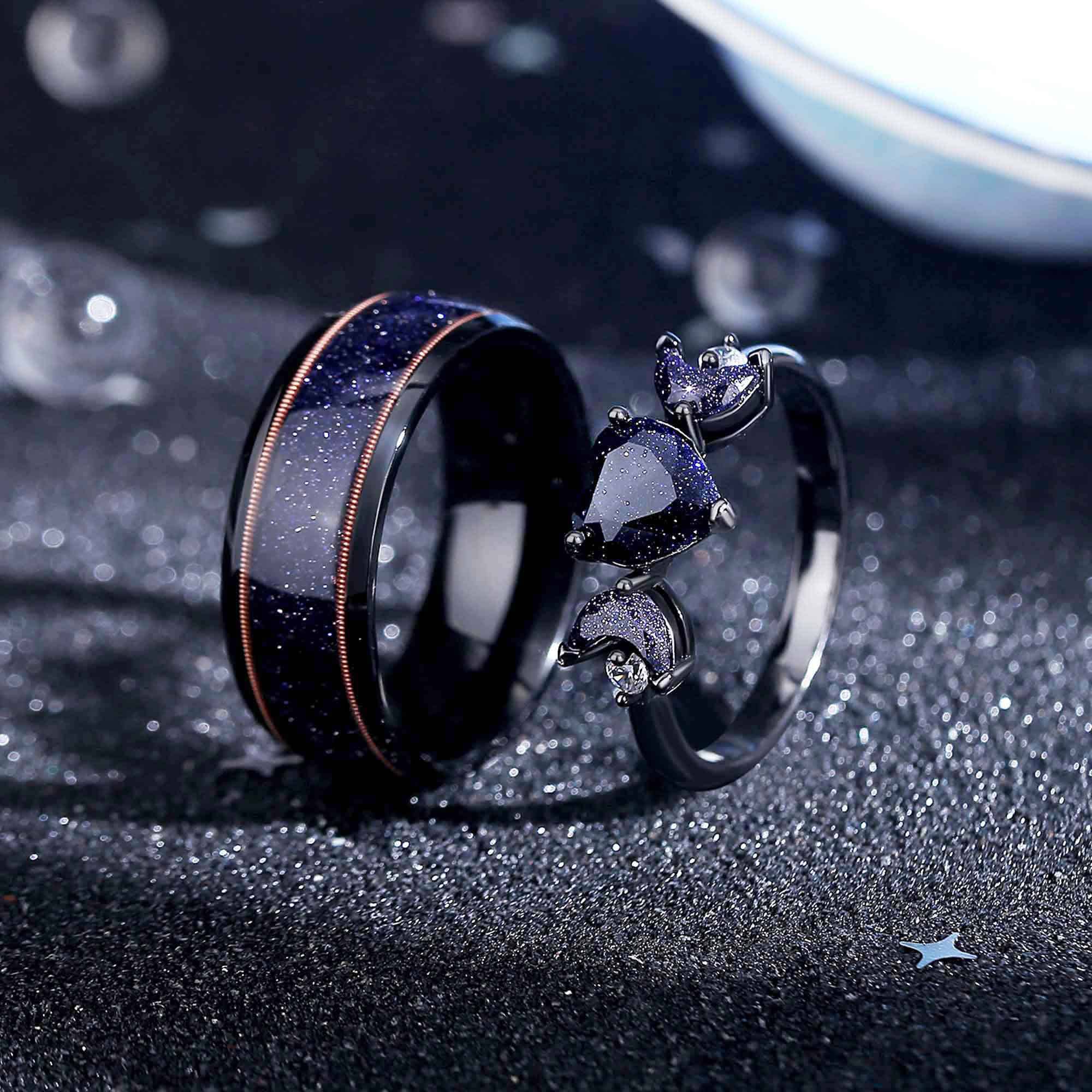 Blue Sandstone Wedding Bands, Orion Nebula Heart, Guitar String ...