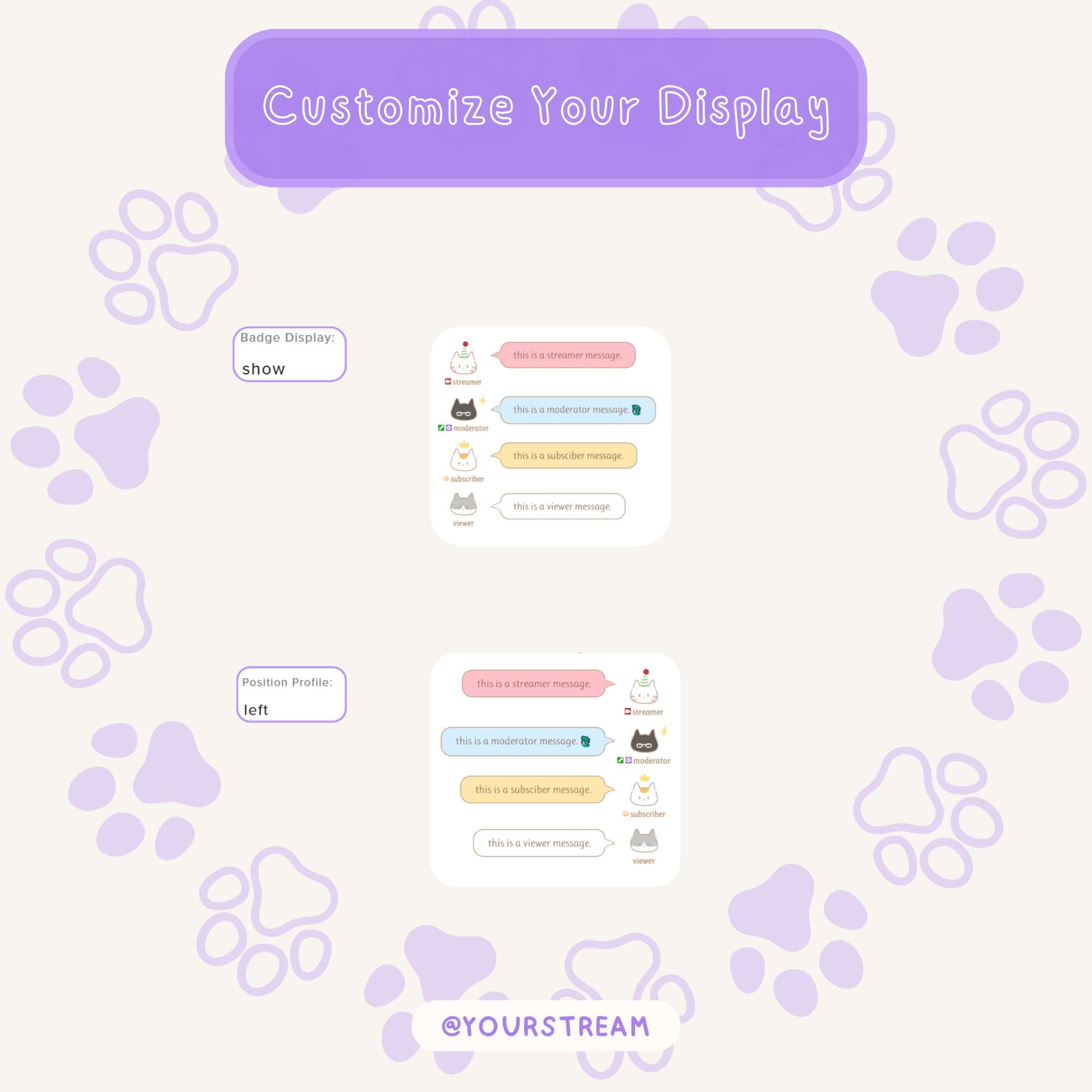 Cute Cat Stream Chat Widget L Twitch Chat Widget L Chatbox for Streamer ...