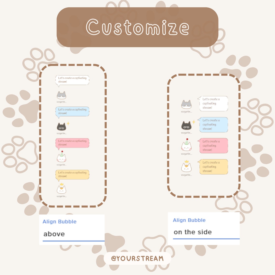 Cute Cat Stream Chat Widget L Twitch Chat Widget L Chatbox for Streamer ...