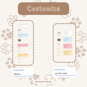 Cute Cat Stream Chat Widget L Twitch Chat Widget L Chatbox for Streamer ...