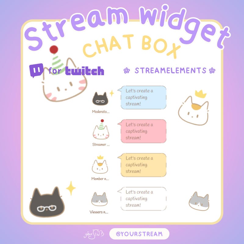Twitch Chat Overlay - Etsy