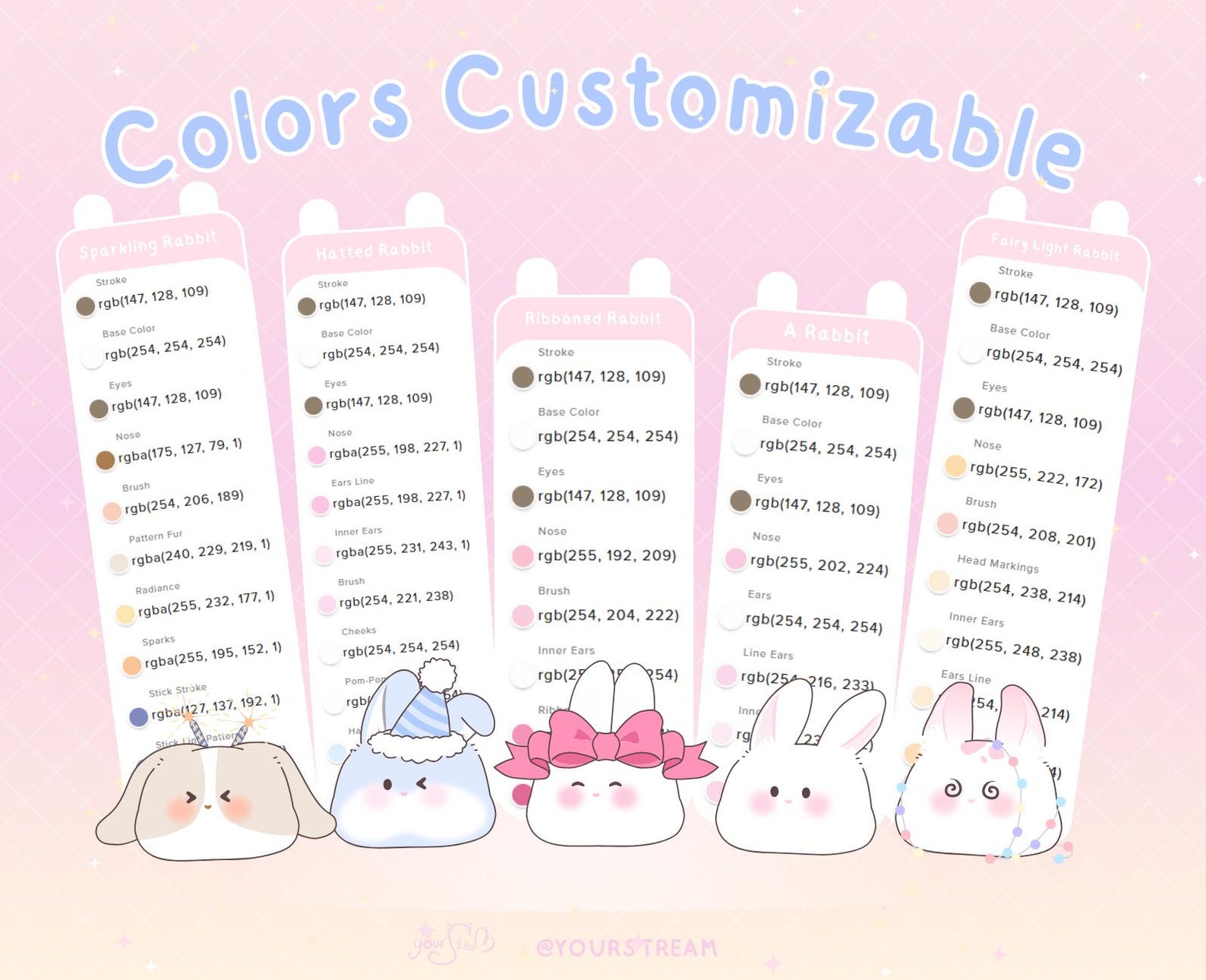 Rabbit Twitch Chat Widget: Streamelements Overlay With Customizable ...