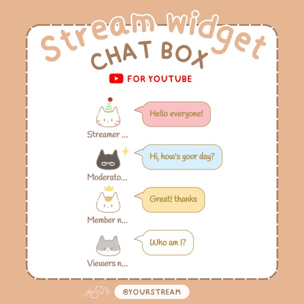 Vtuber Chat Widget Simple - Etsy