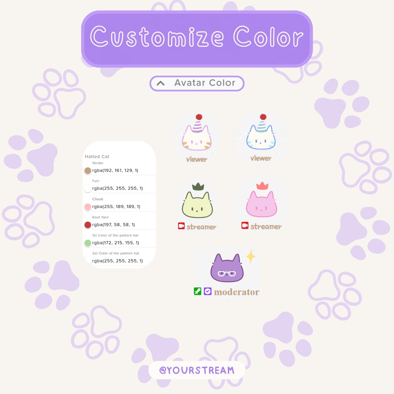 Cute Cat Stream Chat Widget L Twitch Chat Widget L Chatbox for Streamer ...