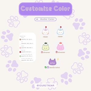 Cute Cat Stream Chat Widget L Twitch Chat Widget L Chatbox for Streamer ...