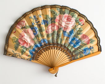 Bold Hand Painted Tribal Fan - Etsy