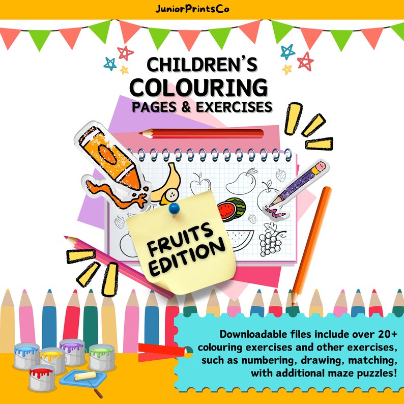 Children's Coloring Pages, Worksheets, Exercises Pre-school Learning ...