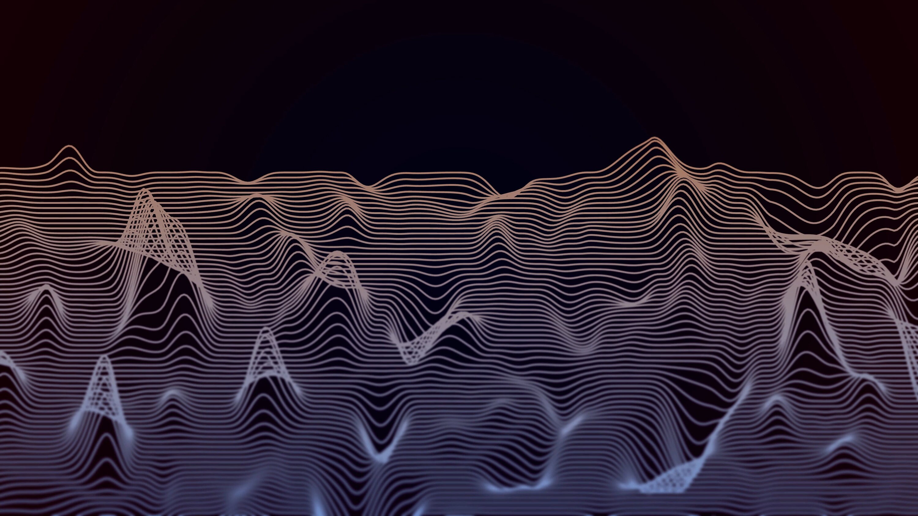 Abstract Motion Graphics - Curvy Linear Loops Background, Perfect ...