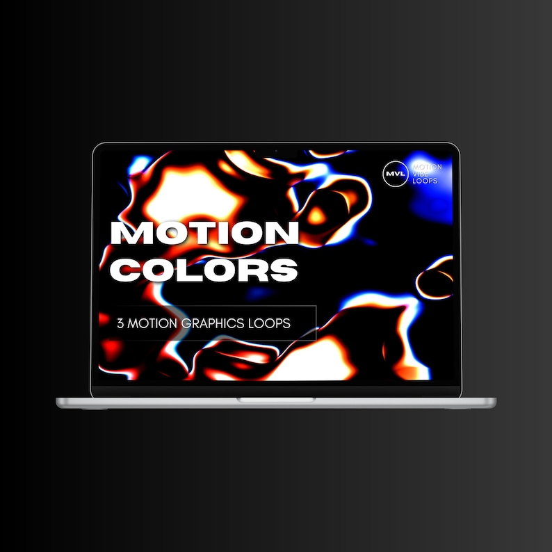 Animated Motion Backgrounds 4K UHD Vibrant Blue & Red Motion Grahpics ...