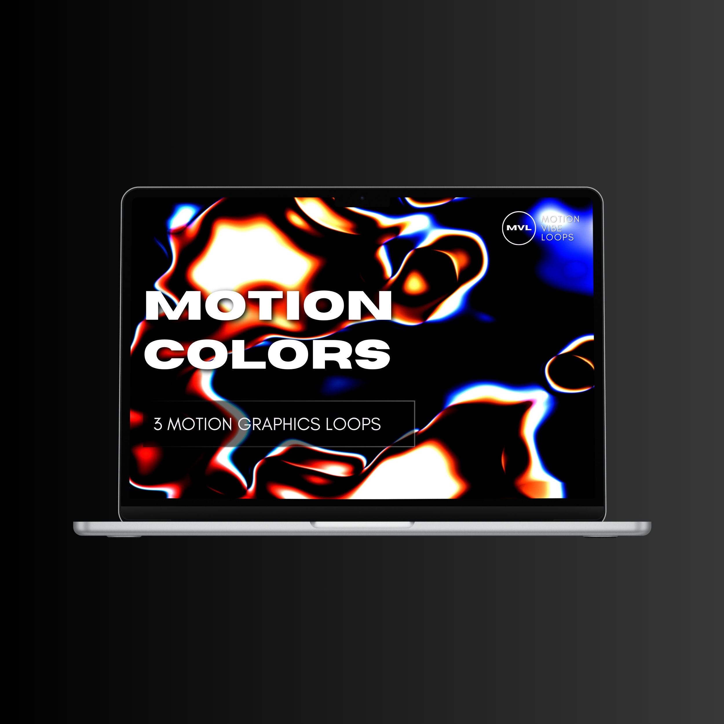 Animated Motion Backgrounds - 4K UHD Vibrant Blue & Red Motion Grahpics ...