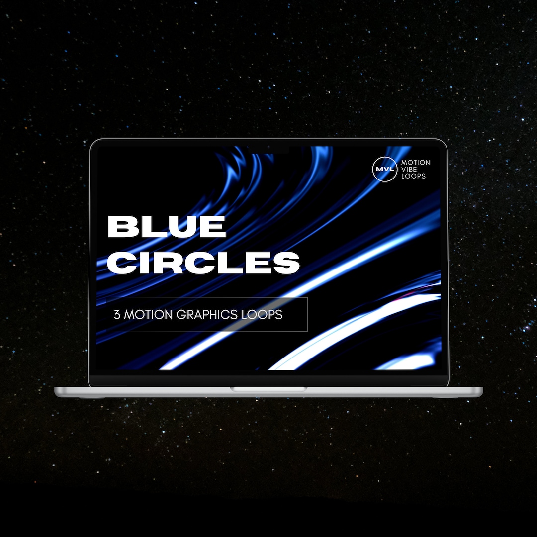 Engaging Motion Graphic Loops - Blue Lines, 3 Dynamic Visuals for ...