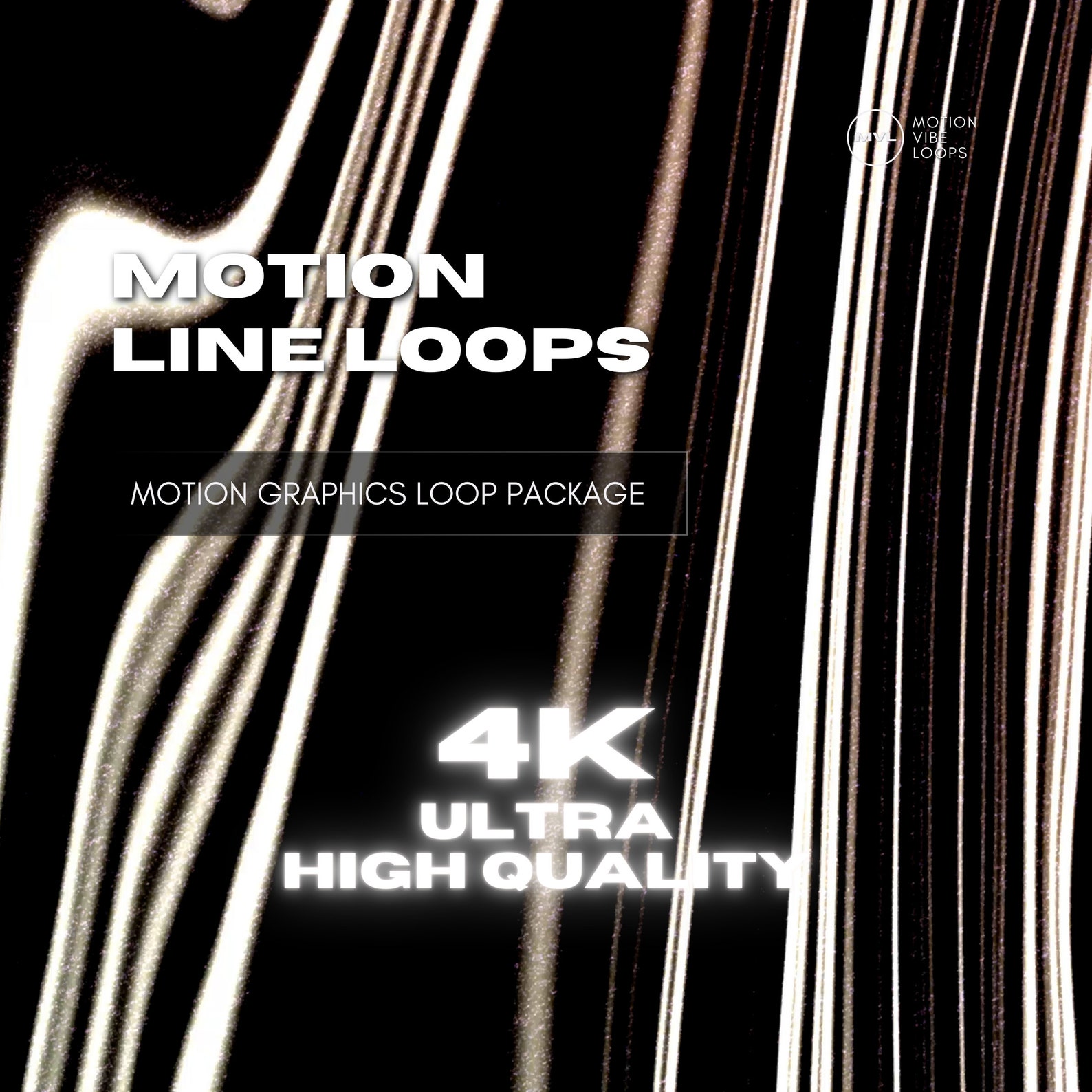 Three 4K Motion Graphics for Vjs, Energetic Abstract Line Animations ...
