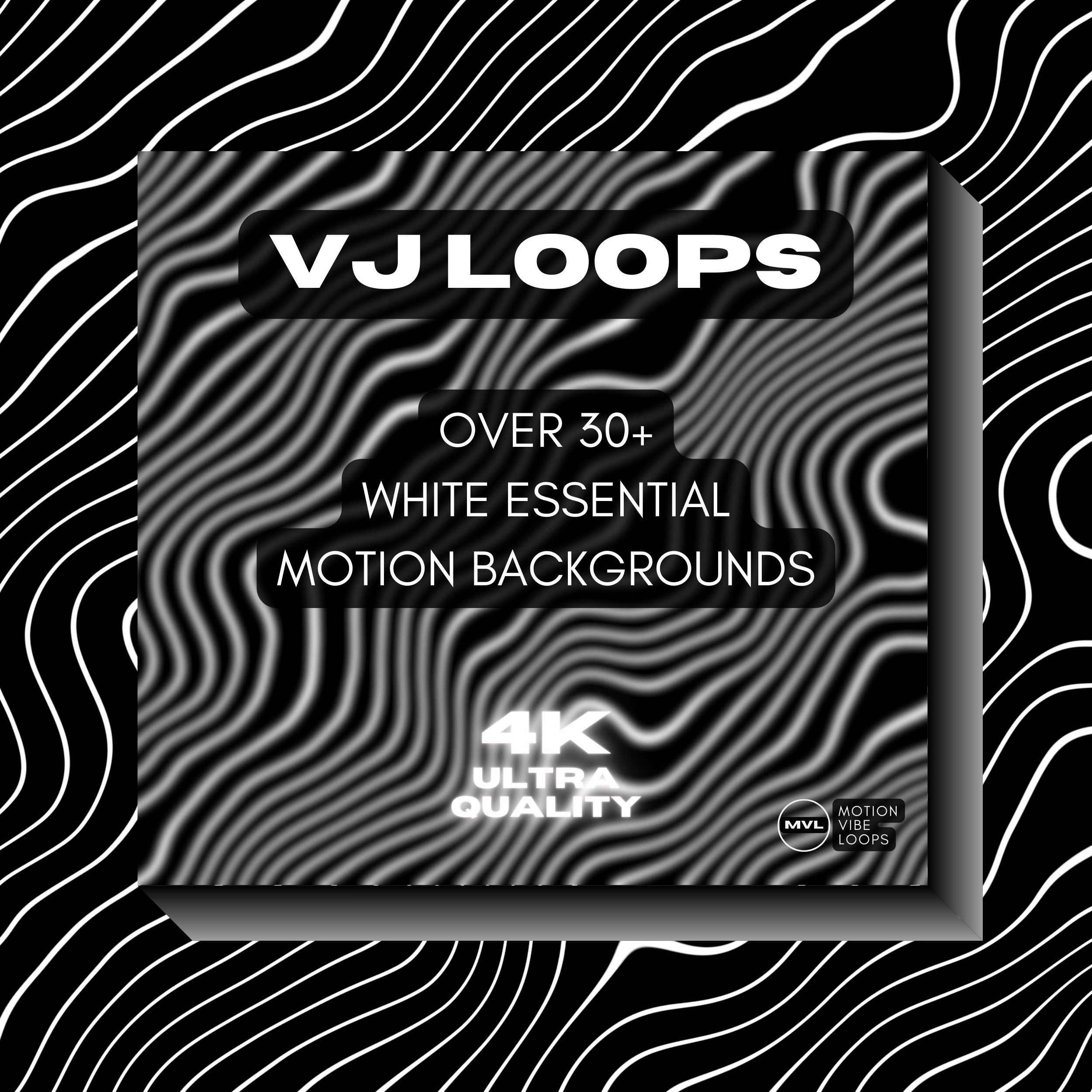 30+ Motion Graphic Backgrounds - White Essential 4K VJ Loops - Ultra ...