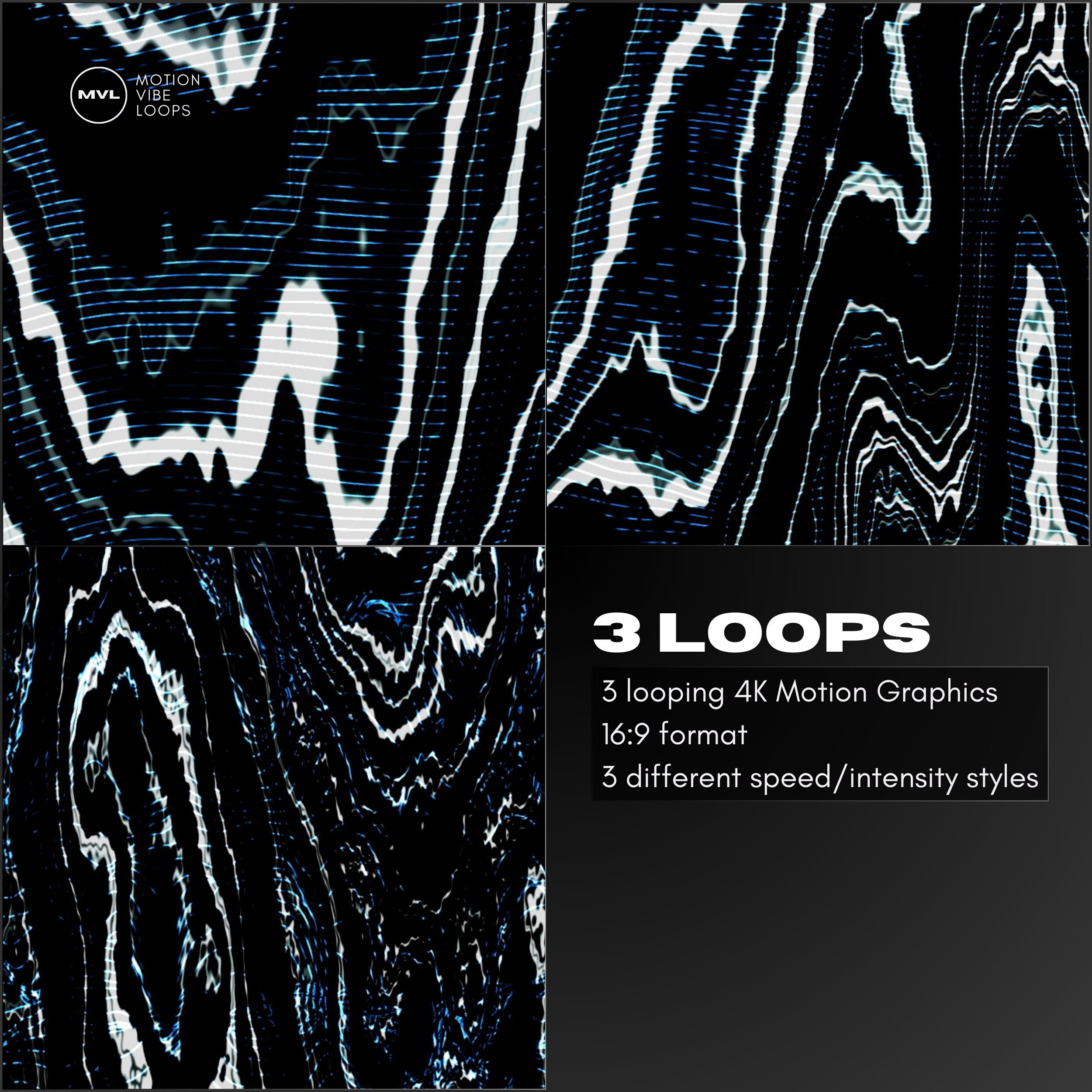 Three 4K Ultra HD Motion Backgrounds, Vibrant VJ Loops Pack, Ideal for ...