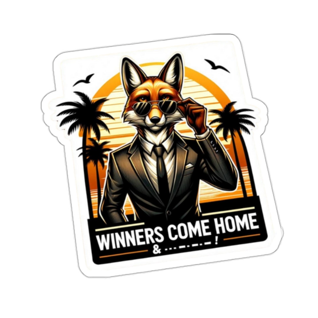 Cool Spy Fox Sticker - Sleek Shades, Secret Agent Theme, Adventure ...