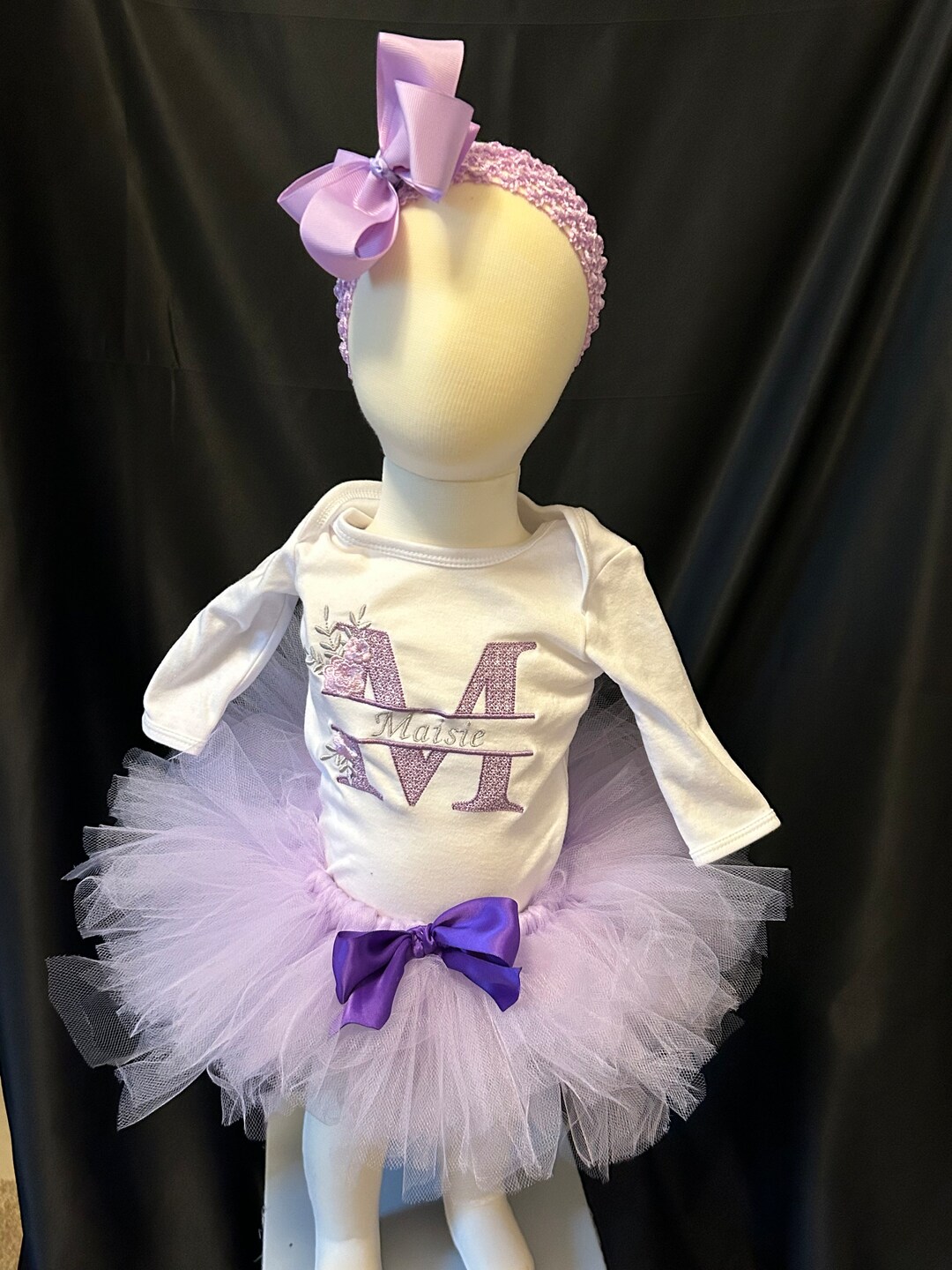 Girls Custom Tutu Outfit With Name - Etsy