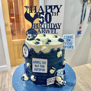 Tottenham Hotspur Themed Cupcake Toppers| Football Cupcake Toppers ...