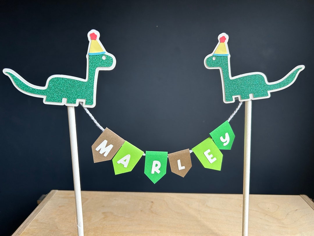 Dinosaur Cake Topperroarsome Birthday Cake Topperdinosaur Banner Cake ...