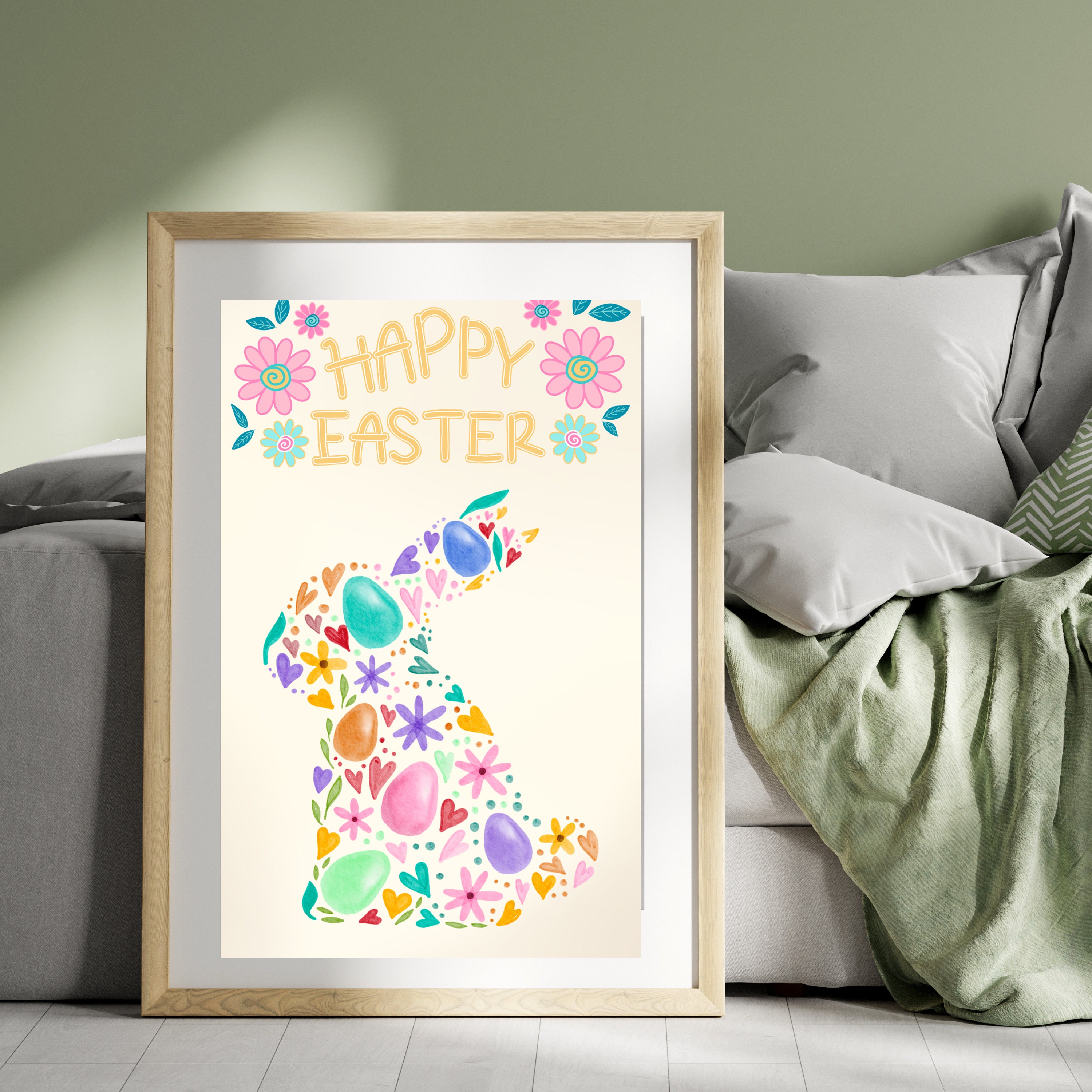 Printable Easter Art,printable Easter Decor,easter Gift,happy Easter ...