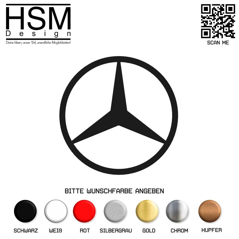 Mercedes-benz Star Sticker – Car Sticker, Mercedes Logo Decal, Tuning ...