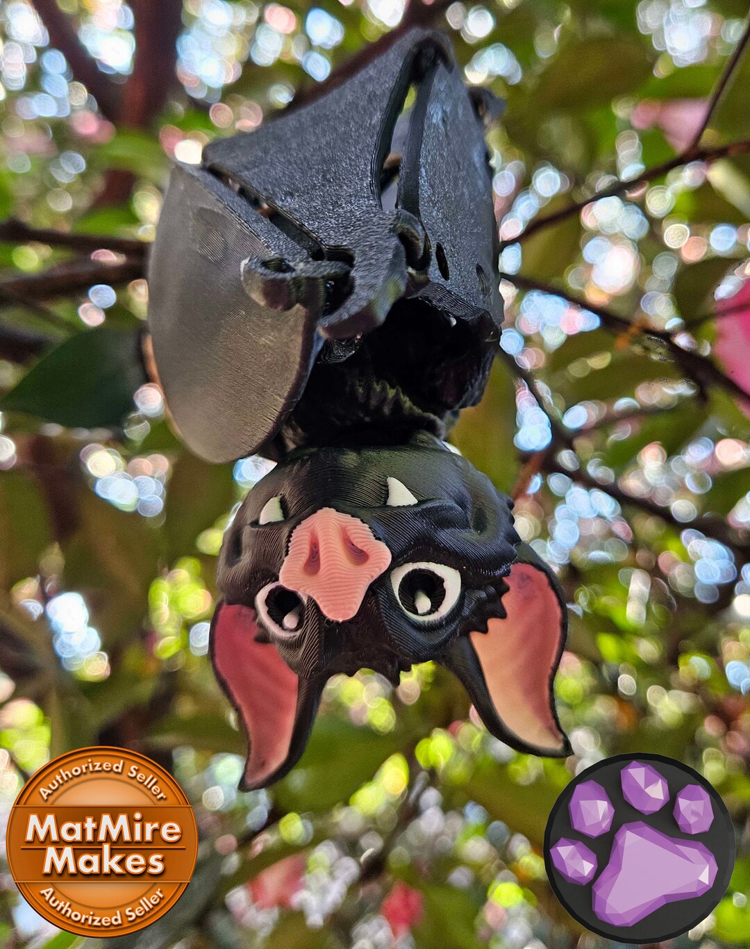 Articulated Bat Sensory Toy Fidget Toy Desk Buddy 3D Printed - Etsy