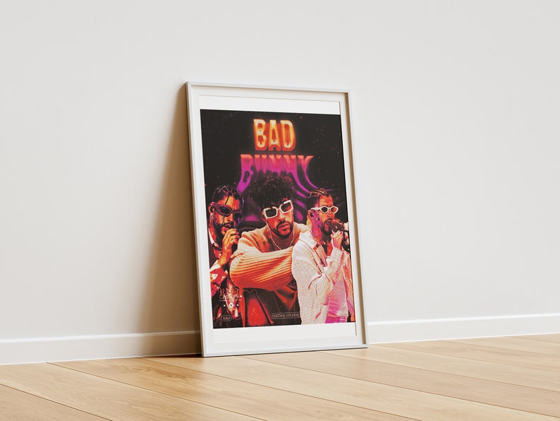 BAD BUNNY - Printable Poster - Home Decor - Wall Decor - Aesthetic Room ...