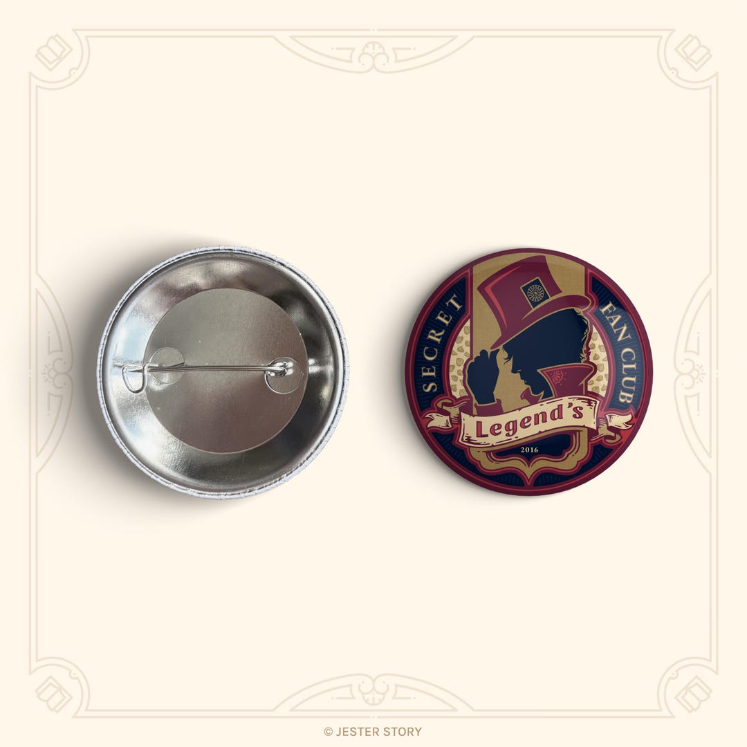 Legend's Secret Fan Club - Button - Etsy