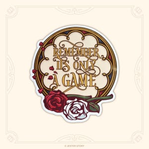 Remember It's Only A Game - Caraval Sticker - Etsy