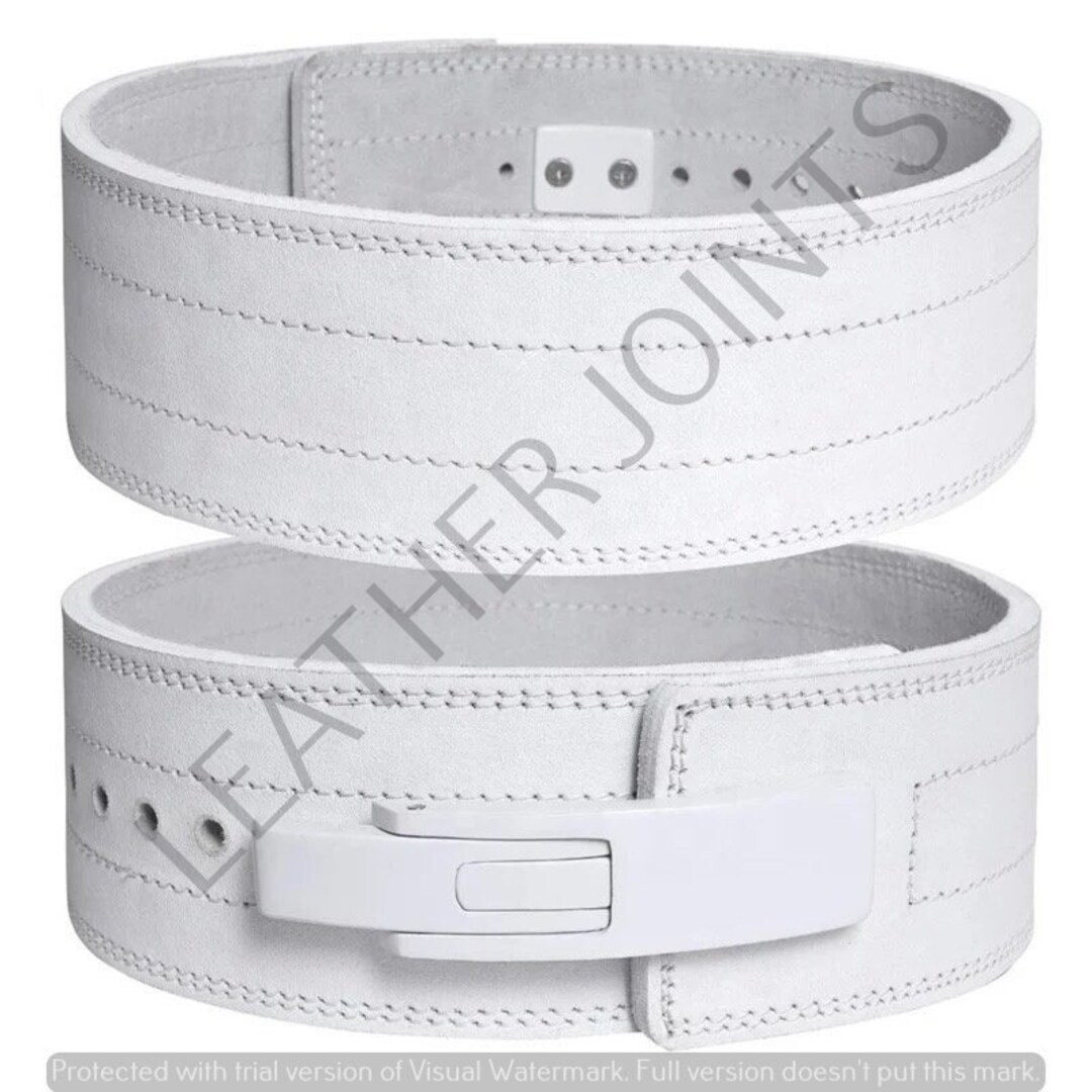 Custom Handmade Leather Weightlifting Lever Belt Powerlifting Leather ...