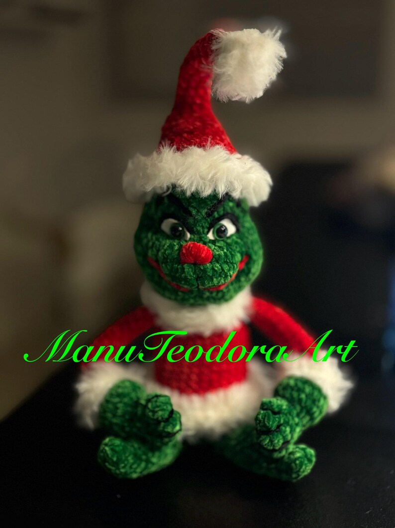 Grinch Crochet Pattern, Christmas Character (PDF Pattern) - Etsy