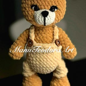 Schema Amigurumi Ursulet Imbracat- Jucarie Crosetata Cu Salopeta, Model ...