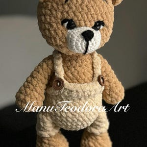 Schema Amigurumi Ursulet Imbracat- Jucarie Crosetata Cu Salopeta, Model ...