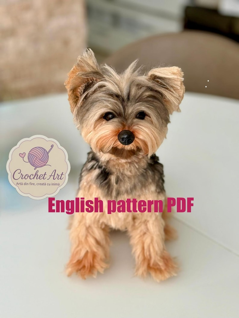 Realistic Yorkshire Terrier, Crochet Pattern in English, Digital PDF - Etsy