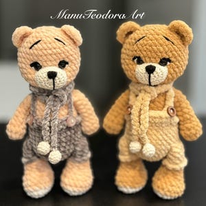 Schema Amigurumi Ursulet Imbracat- Jucarie Crosetata Cu Salopeta, Model ...