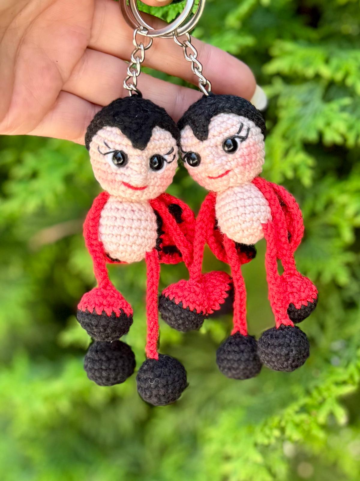 Ladybug Keychain Crochet Pattern – Amigurumi PDF Tutorial – Cute Bug ...