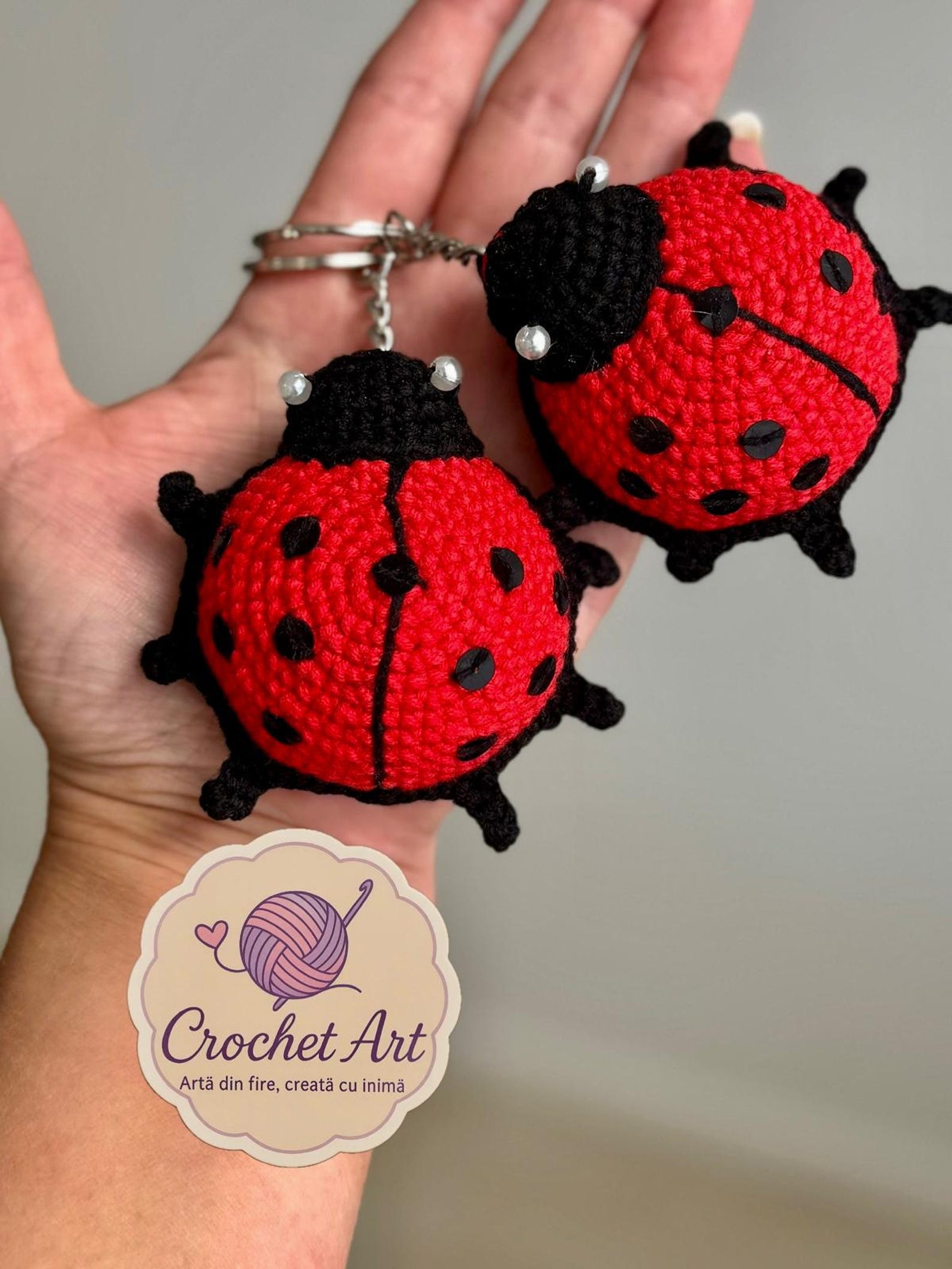 Ladybug Keychain Crochet Pattern – Cute Amigurumi PDF Tutorial, Instant Download, English ...