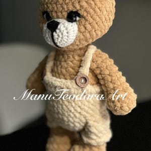Schema Amigurumi Ursulet Imbracat- Jucarie Crosetata Cu Salopeta, Model ...