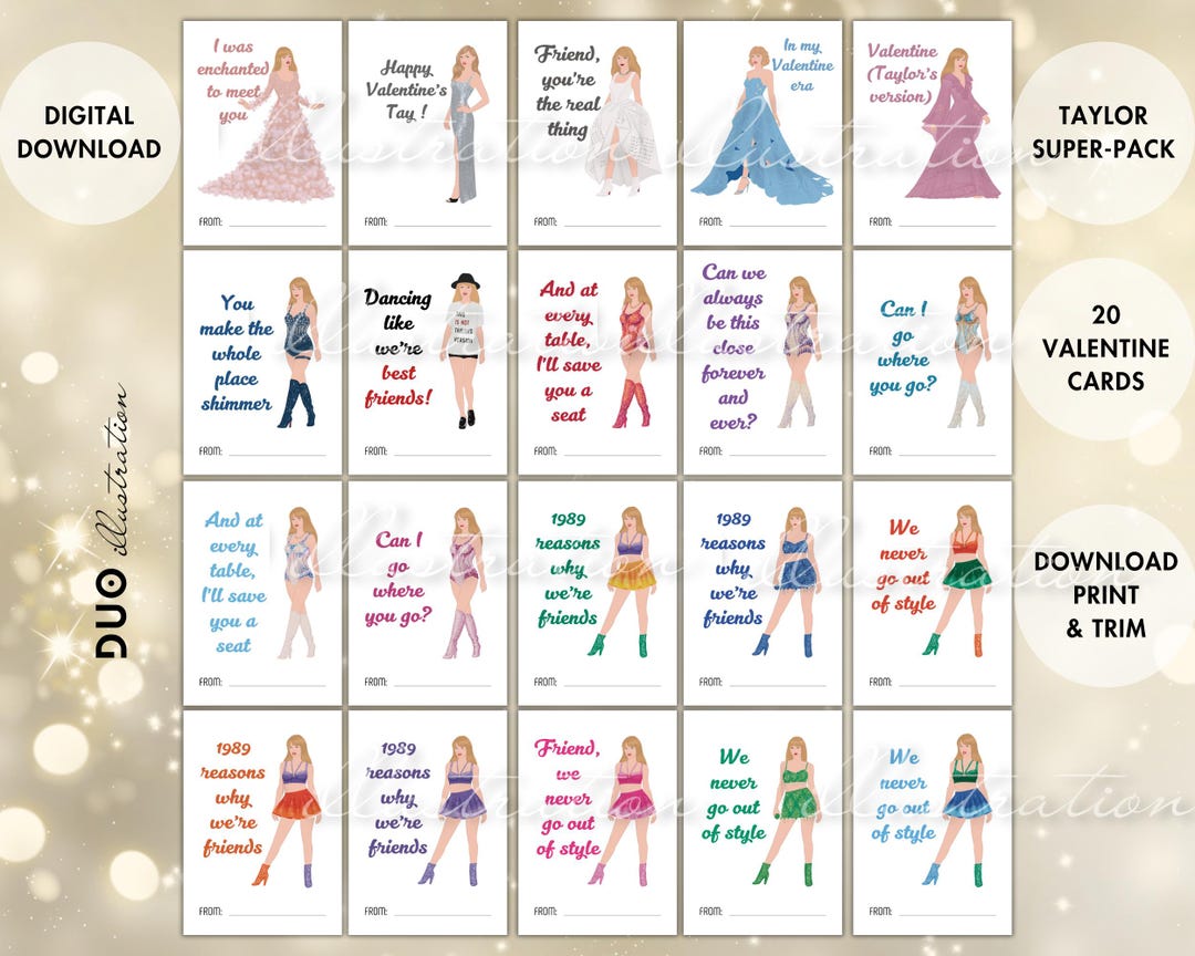 20 Taylor-inspired Valentine Cards, Swifty Valentine Cards With Lyrics ...