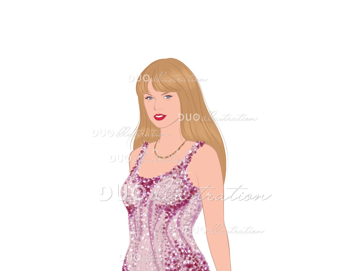 Taylor Swift A3 & 11x14 Art Lover Pink Bodysuit From the Eras Tour - Etsy