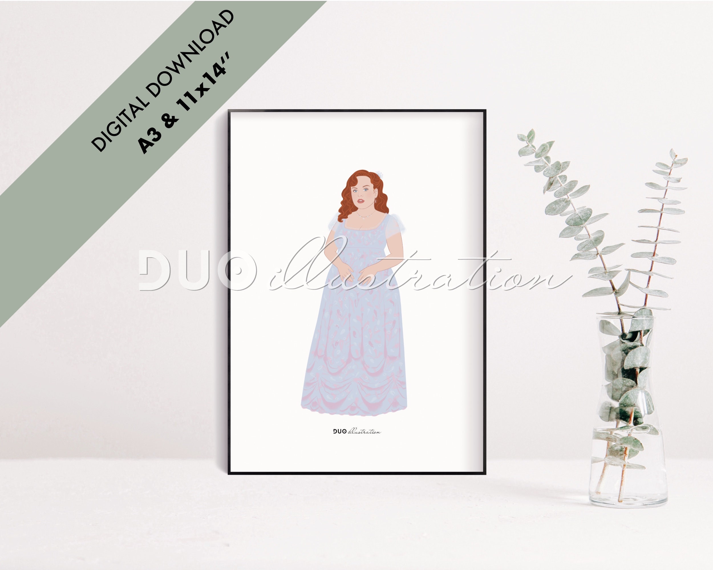 Bridgerton Poster - Penelope Featherington in Regency Dress ...