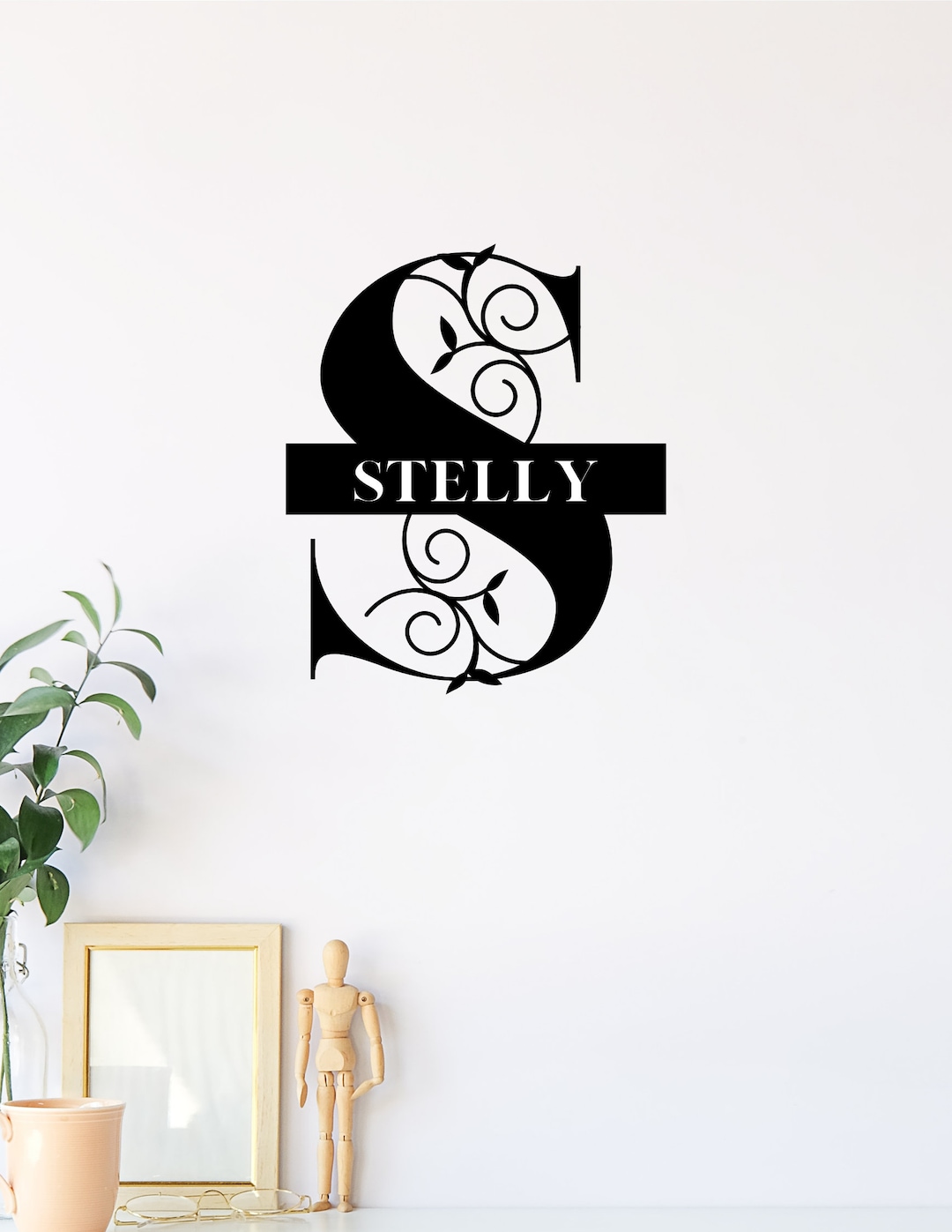 Initial Family Sign | Home Sign - Etsy