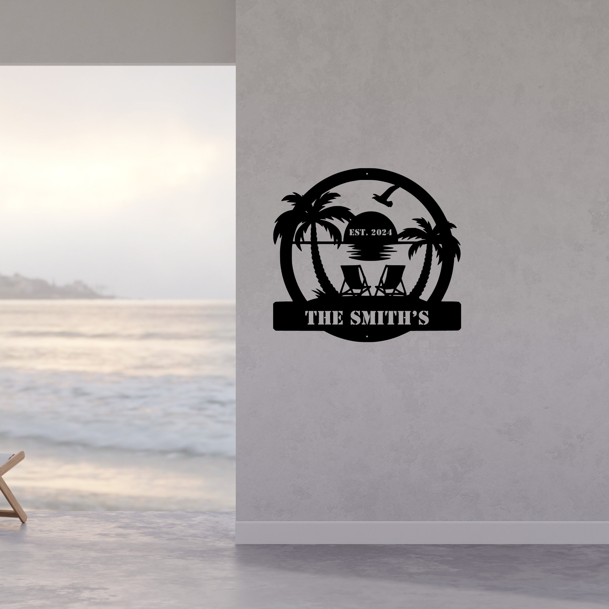 Beach House Metal Sign - Etsy