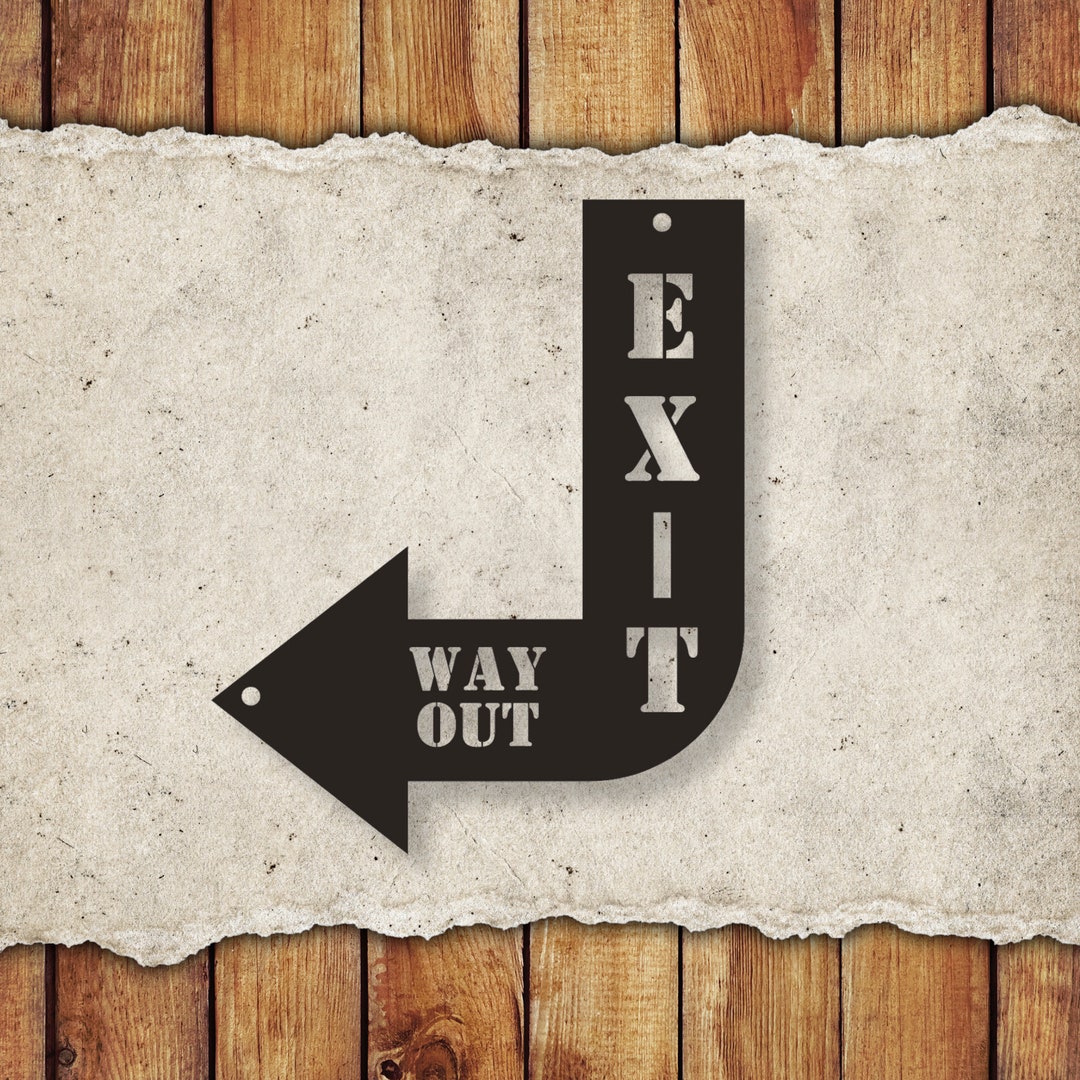 Workshop Exit Sign | Father's Day Mancave Sign - Etsy