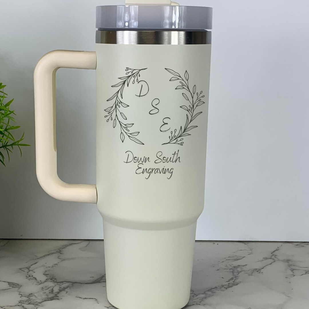 Personalized Stanley 40oz Tumbler, Custom Engraved Tumblers, Bridesmaid ...