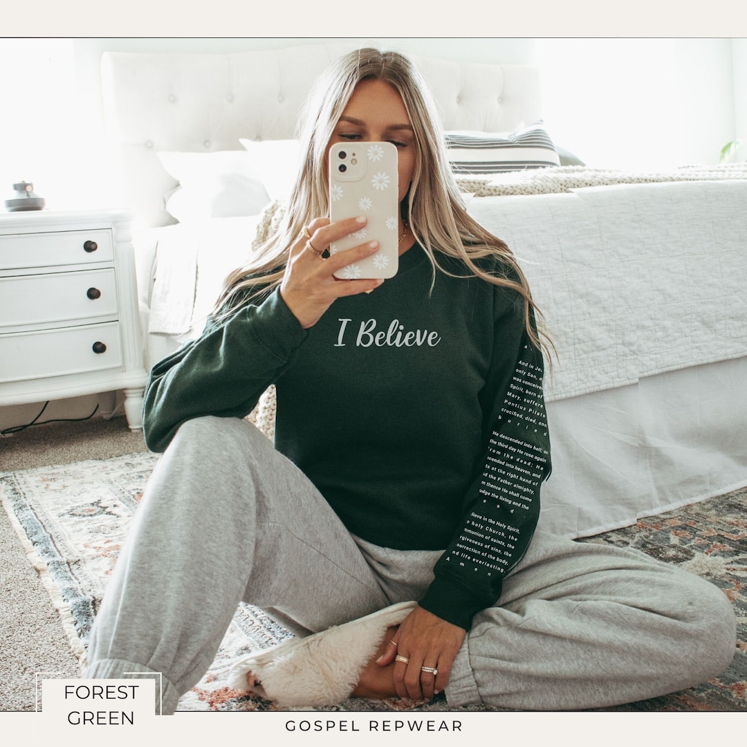 Apostles' Creed Christian Sweatshirt, Christian Crewneck, Reformed ...