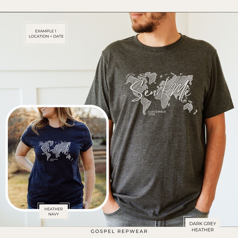 CUSTOM Missions Christian Shirt, Christian Missionary, Bible Verse ...